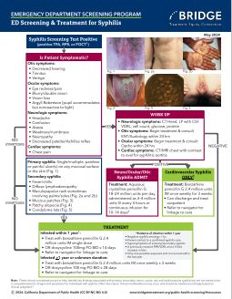 Clinical Guides: ED Screening and Treatment Protocols for Syphilis, HIV ...